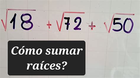 C Mo Sumar Ra Ces Detallado Youtube