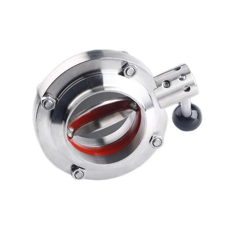 Sanitary Hygienic Stainless Steel SS304 SS316 Welding Manual Butterfly