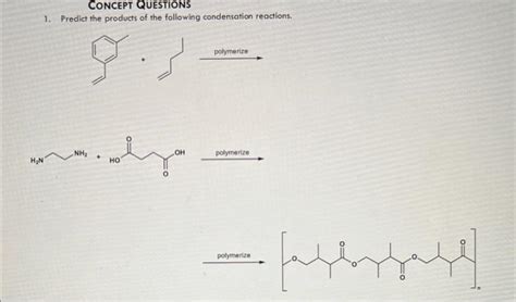 solved concept questions 1 predict the products of the