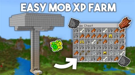 Easiest Mob XP Farm For Minecraft Bedrock 1 20 No Spawner