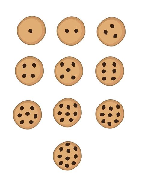 Free Cookie Number Matching Pdf F Math Activities Preschool