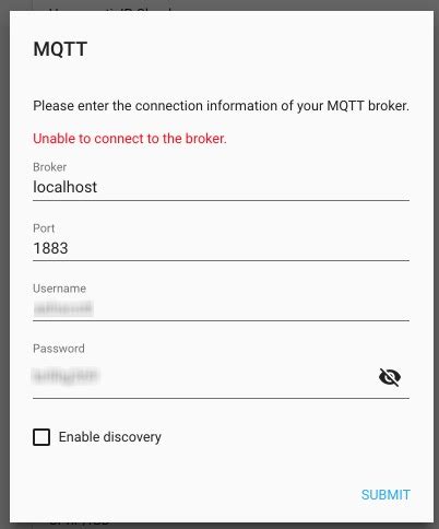Unable To Connect The Broker Configuration Home Assistant Community