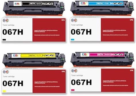 Amazon 067 067H Toner Cartridge Set Replacement For Canon 067 High