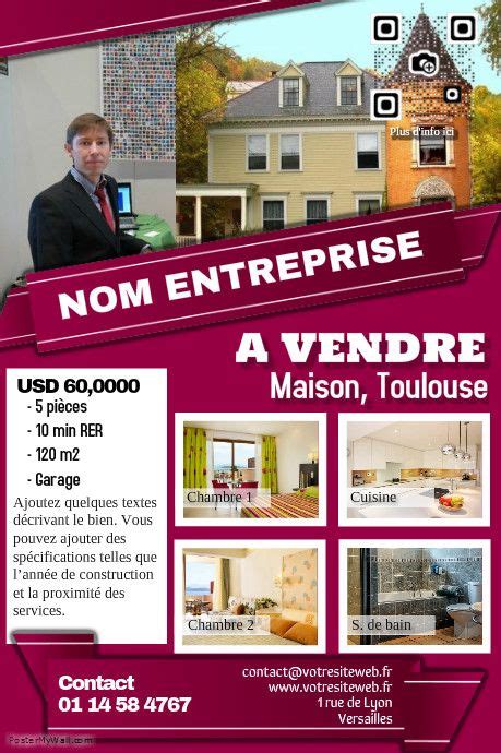 Modèle de flyer immobilier moderne PosterMyWall fr Modèles d