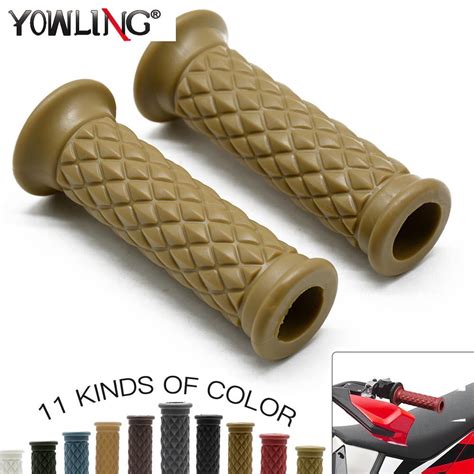 1 Pair 1 Inch 25mm Assist Bar Ends Motorcycle Rubber Handlebar Hand