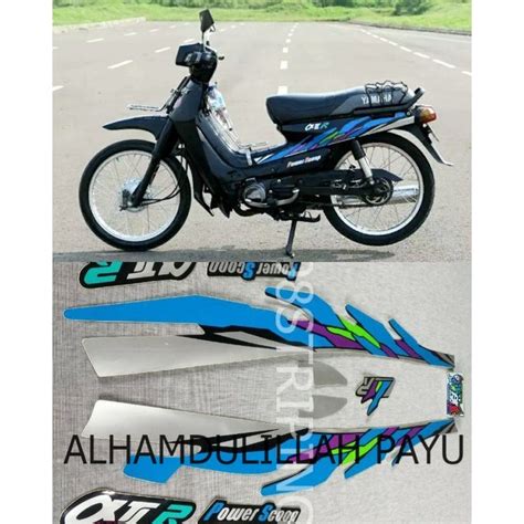 Jual STIKER STRIPING ALFA BIRU TAHUN 1994 LIS STANDAR ORI YAMAHA POLET