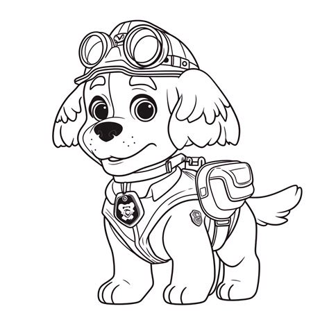 Skye Z Paw Patrol Darmowa Kolorowanka Dla Dzieci Do Druku PDF
