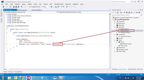 dot net by vickypedia hello world program with mvc