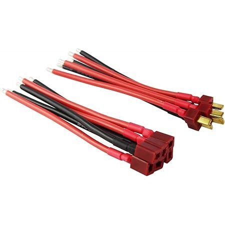 OliYin 3pairs Deans Style T Plug Male Female Connector Silicone Wire