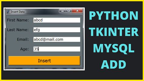python and mysql how to insert data into mysql database using python tkinter bahasa pemrogaman