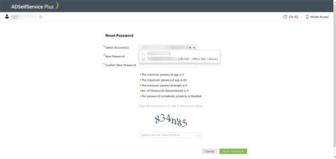 office365 password reset reset a password using sspr in azure ad manageengine adselfservice plus