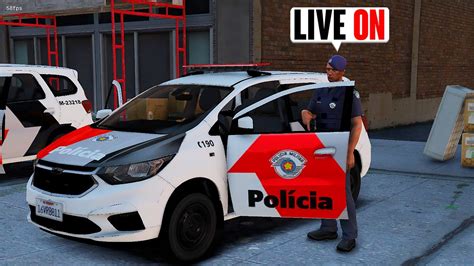 GTA RP AO VIVO POLICIAIS NO COMBATE AO CRIME PMESP YouTube