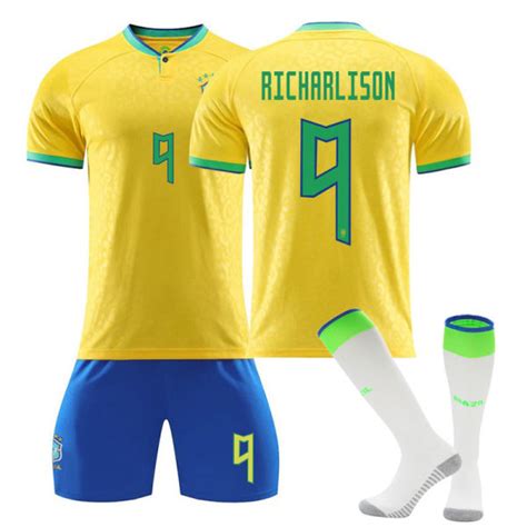 Qatar Fotbolls Vm Brasilien Hem Richarlison Tr Ja Samba Fotboll