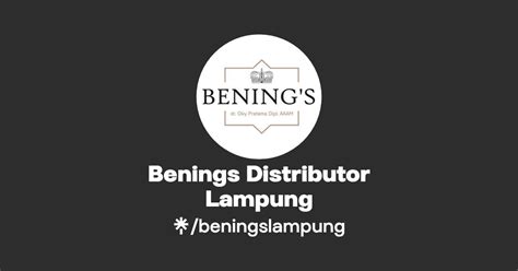 Benings Distributor Lampung TikTok Linktree