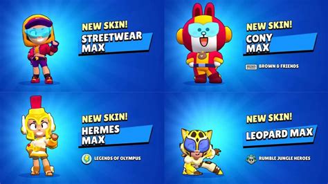 Todas Las Skins De Max En Brawl Stars