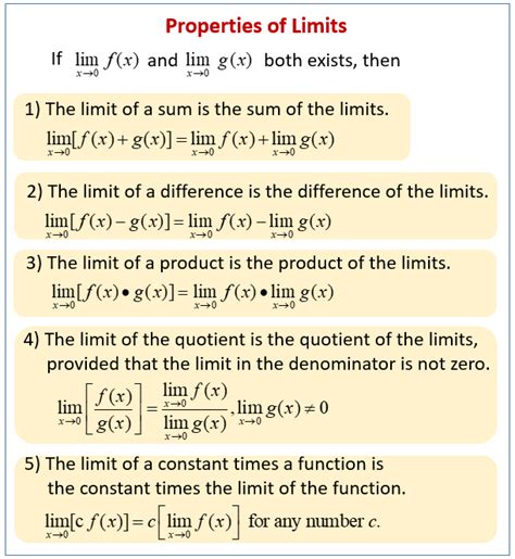 Limits At Infinity Examples And Solutions