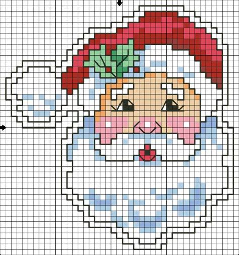 Gráficos ponto cruz papai noel gratuitos