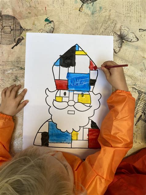 A la manière de Piet Mondrian Mondrian Père fouettard Piet mondrian