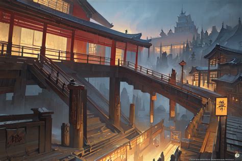 Juju Mayor On Twitter RT AyatoAIart Japanese Style Fantasy Scenery