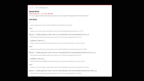 Reanimated Fails To Compile On Web Nextjs · Issue 3971 · Software Mansionreact Native