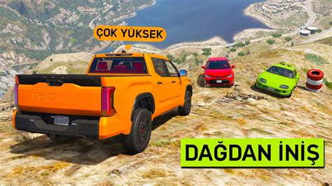 Toyota Ailesi Arabalar Dağdan İniş Yolunda GTA 5 YouTube