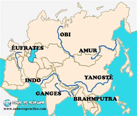 Principales R Os De Asia Con Mapa Saber Es Pr Ctico