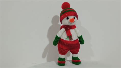 tutorial muñeco de nieve a crochet amigurumi primera parte 1 2 YouTube