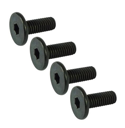100xwkręt M6 x 16 mm z łbem walcowym czarna śruba meblowa wkręt