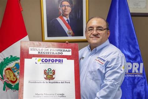 Cofopri título de propiedad es primer paso para formalizar el país