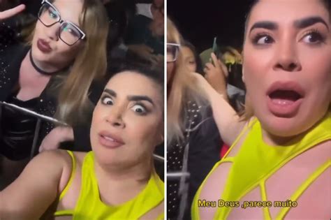 Naiara Azevedo se assusta sósia de Marília Mendonça Minhas pernas