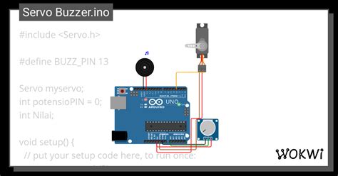ultrasonic servo buzzer ino wokwi esp32 stm32 arduino