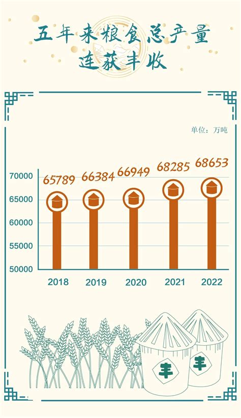丰收来之不易一图读懂2022年全国粮食产量