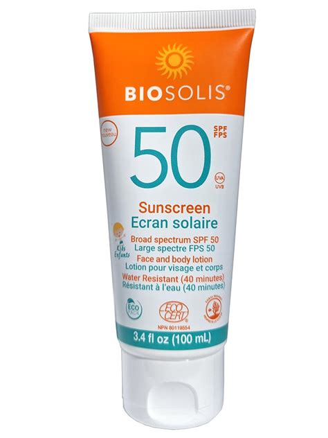Biosolis Leche solar SPF 50 para niños suave con la piel protección