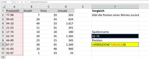 Excel VERGLEICH Funktion ganz einfach erklärt Excelhero