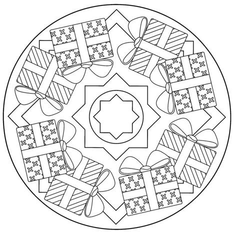 Mandala De Navidad Mandala Coloring Pages Christmas Coloring Pages