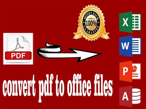 pdf file convert into ms word or excel upwork