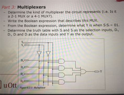 solved part 3 multiplexers determine the kind of