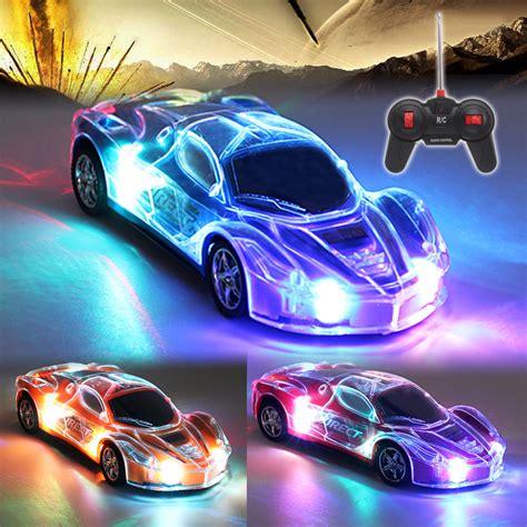 1 24 Rc Luzes 3d Carro De Alta Velocidade Controle Remoto Rc Carro De