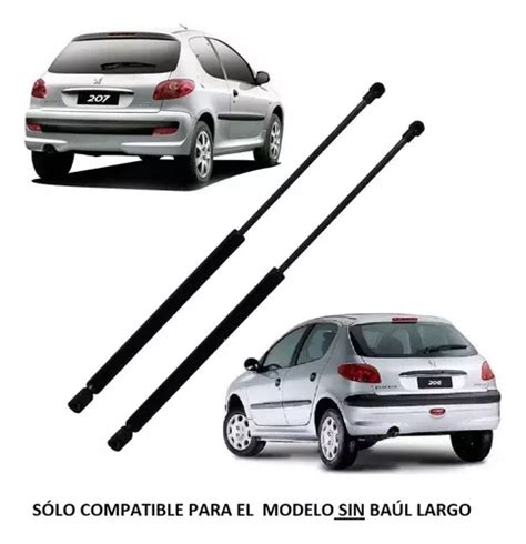 Kit 2 Amortiguadores Porton Baul Trasero Peugeot 207 5 Ptas