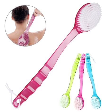 Long Handled Bath Shower Back Brush EEEkit Body Scrubber Plastic