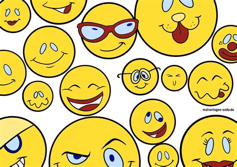Malvorlage Emoji Emojis Ausmalen Ausmalbild Kostenlos Herunterladen