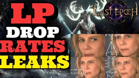Last Epoch LEAKS Legendary Potential Drop Rates YouTube