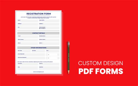 Design Fillable Pdf Form For You By Designmaster Fiverr