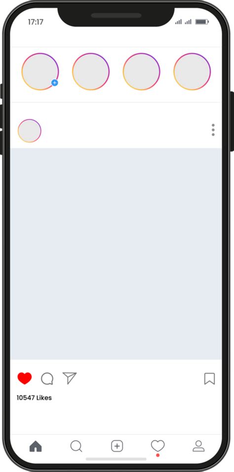 Instagram Post Template Mockup With Home Page 21495991 PNG