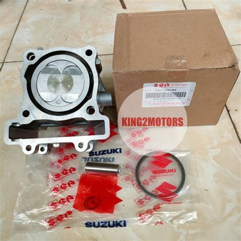 Jual BLOK BORING SEHER PISTON SET ORIGINAL GSX 150 SATRIA FU INJEKSI