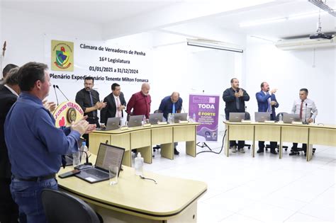 Câmara de Penha aprova projeto de lei requerimentos e moção de aplausos