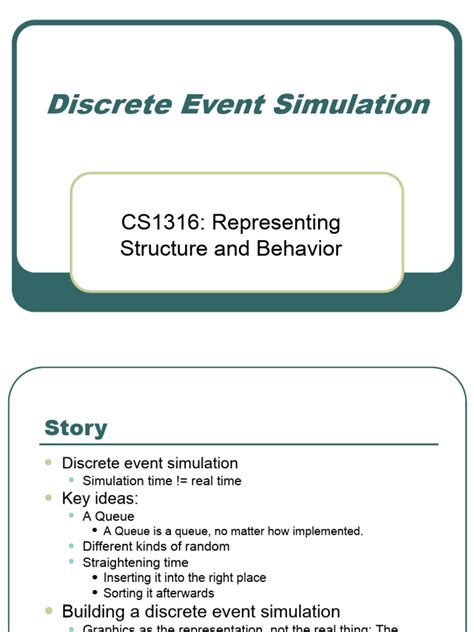 discrete event simulation pdf