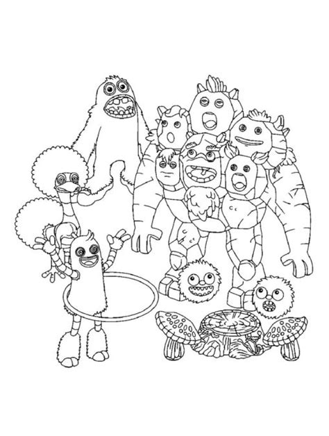 Enjoy Creativity With My Singing Monsters Coloring Pages