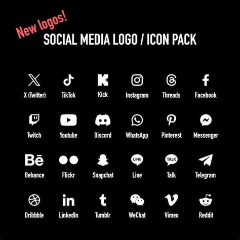 Social Media Logo Vector