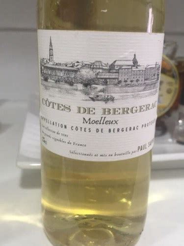 Paul Sapin Côtes de Bergerac Moelleux Vivino Brasil